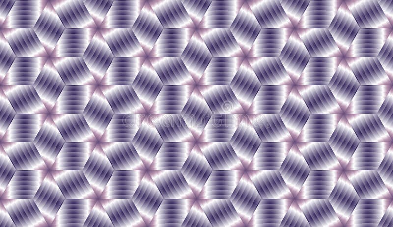 Violet Metallic Decorative Cube Endless Pattern Stock Vector ...