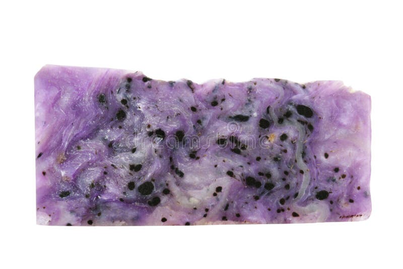 The Sample of a Violet Mineral Stock Photo - Image of mineral, charoit ...