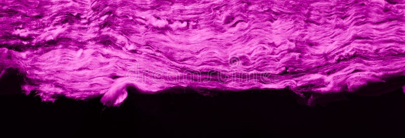 Violet Mineral Wool with a Visible Texture Stock Image - Image of roof ...