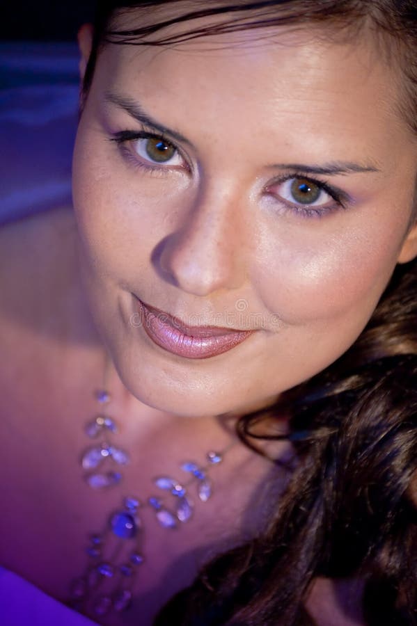 Violet model stock image. Image of adult, human, beautiful - 8693725