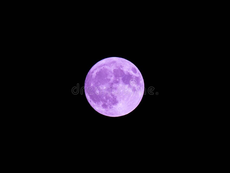 Violet moon stock photo. Image of perfect, satellite - 78941174
