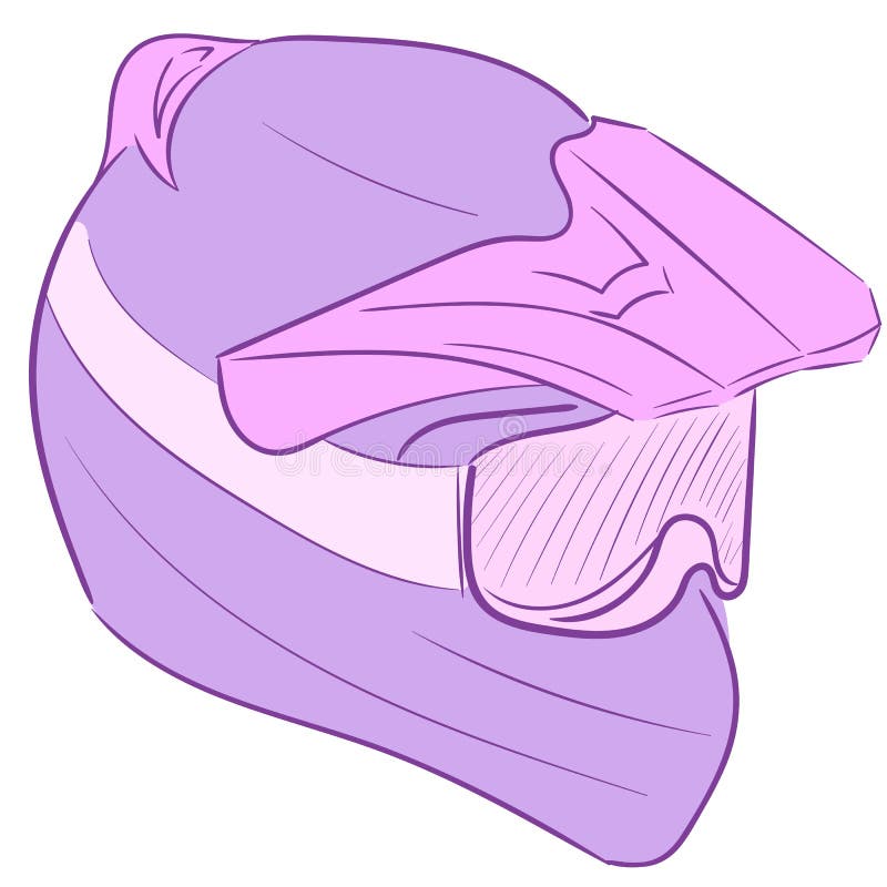 Violet motorcycle helmet stock vector. Illustration of motor - 66831321