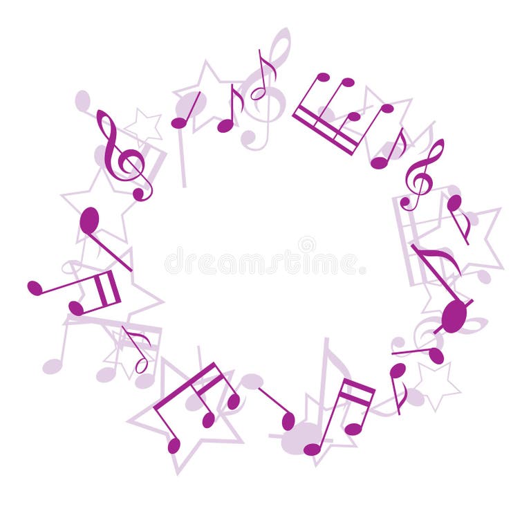Violet Music Frame - Vector Stock Vector - Illustration of music ...