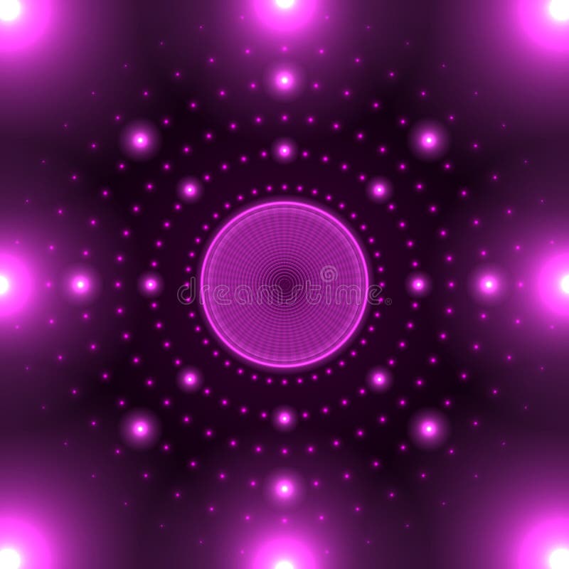 Violet neon circle stock vector. Illustration of empty - 46403147