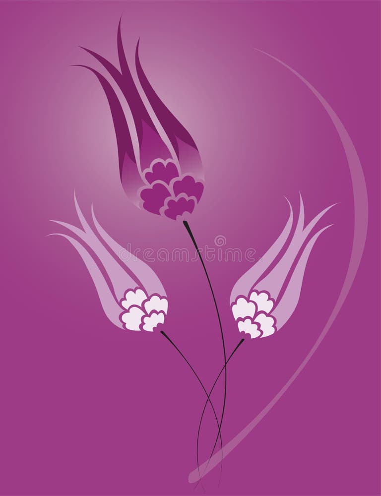 Ottoman Tulip Flower Stock Illustrations – 541 Ottoman Tulip Flower ...