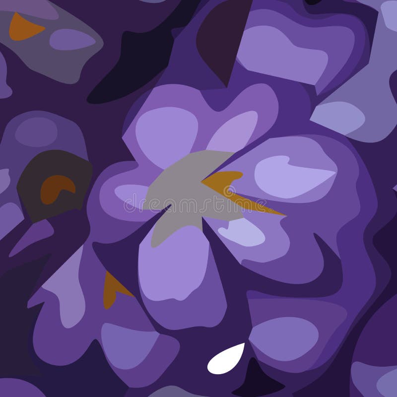 Violet Pattern of Objects, Vector Stock Illustration - Illustration of ...