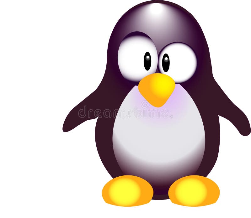 Violet Penguin - Vector Illustration Stock Vector - Illustration of ...