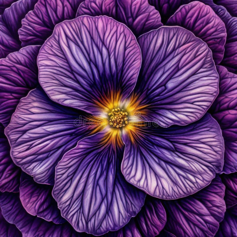 Violet Petal Patterns stock illustration. Illustration of petals ...