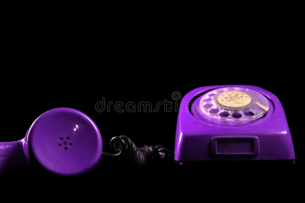 Violet phone stock image. Image of help, communication - 2336245