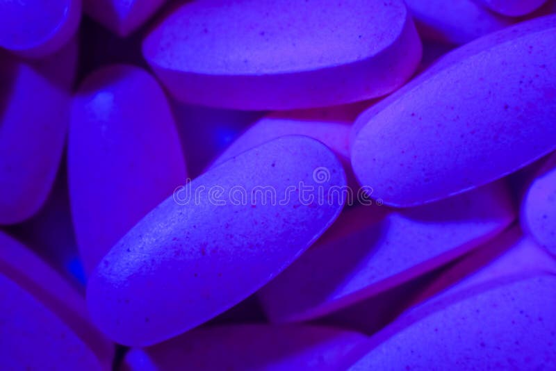 Violet pills stock image. Image of addiction, painkiller - 180302629