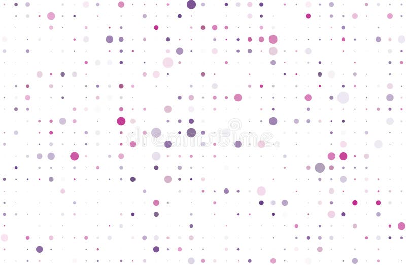 Violet, Pink Dotted Background with Circles, Dots, Point Different Size ...