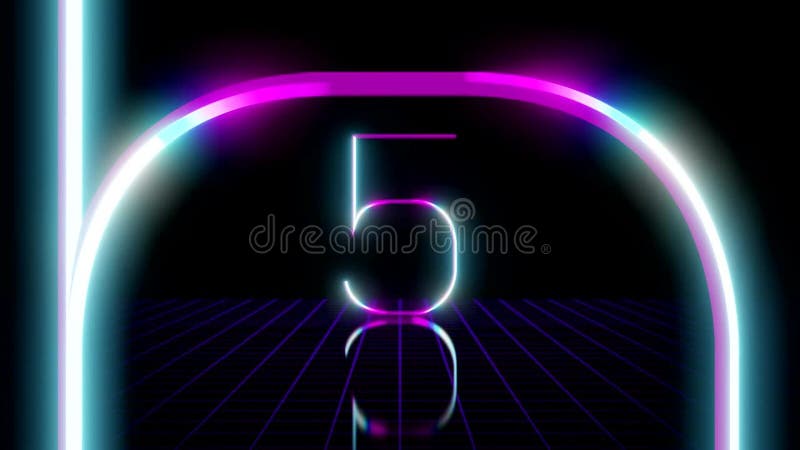 LCD Countdown Numbers from 10 To 1 on Blue Background Stock Footage ...