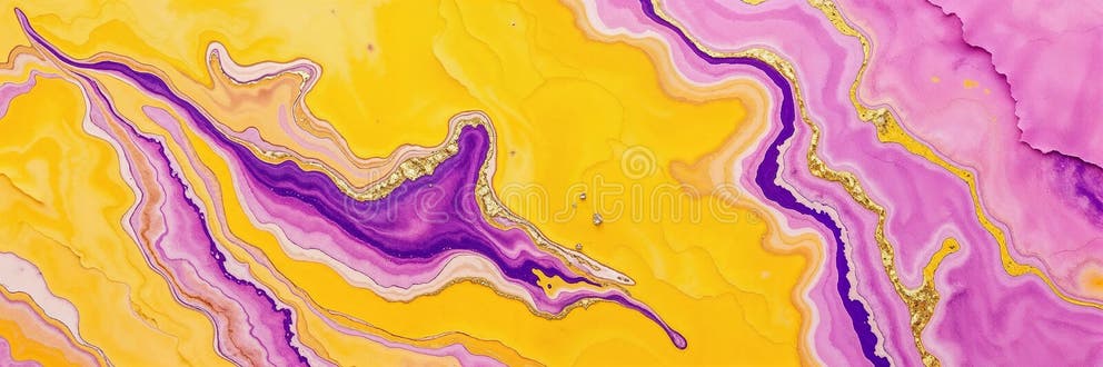 Violet, Pink and Gold Marbling Texture Background Stock Photo - Image ...