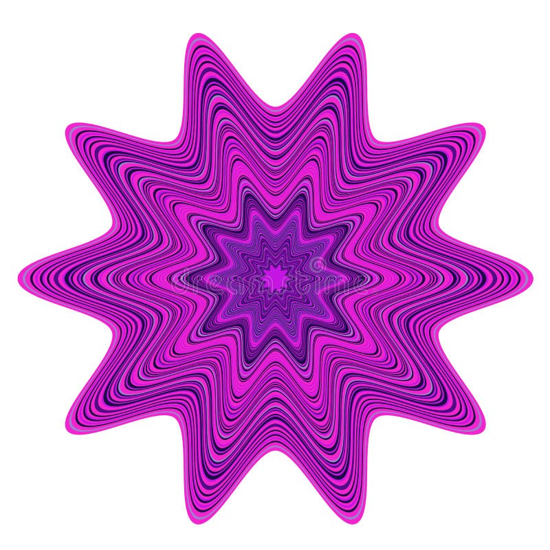 Violet and Purple Abstract Star. Stock Vector - Illustration of ...