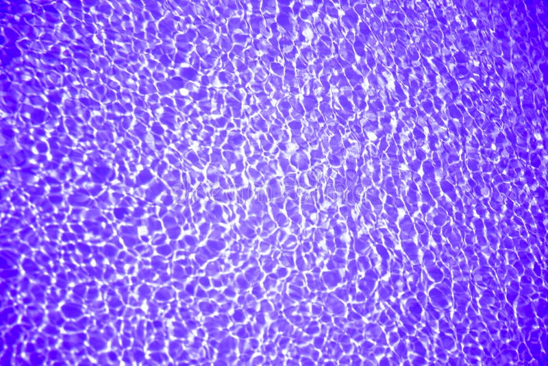 Violet Purple Colored Clear Water. Crystal Clear Pool Water Stock Photo ...