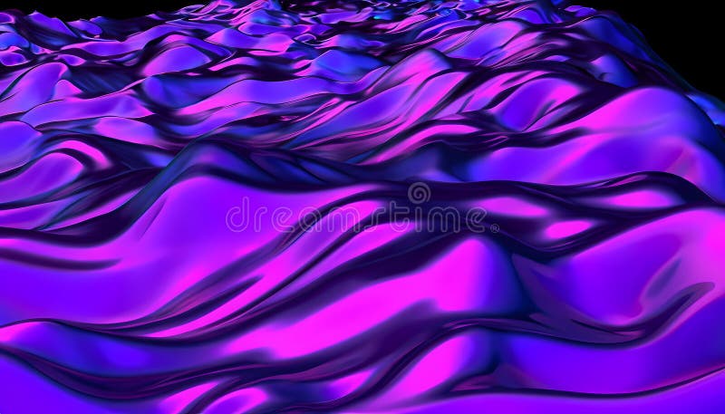 Violet Purple Dark Synthwave Abstract Waves Background Stock ...