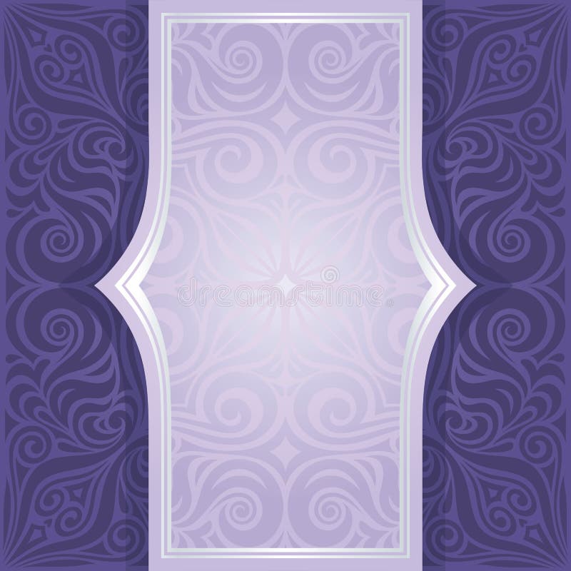 Violet Purple Floral Vintage Seamless Pattern Background Trendy Fashion