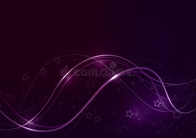 Violet Purple Line Stars Shiny Vector Background Stock Vector ...