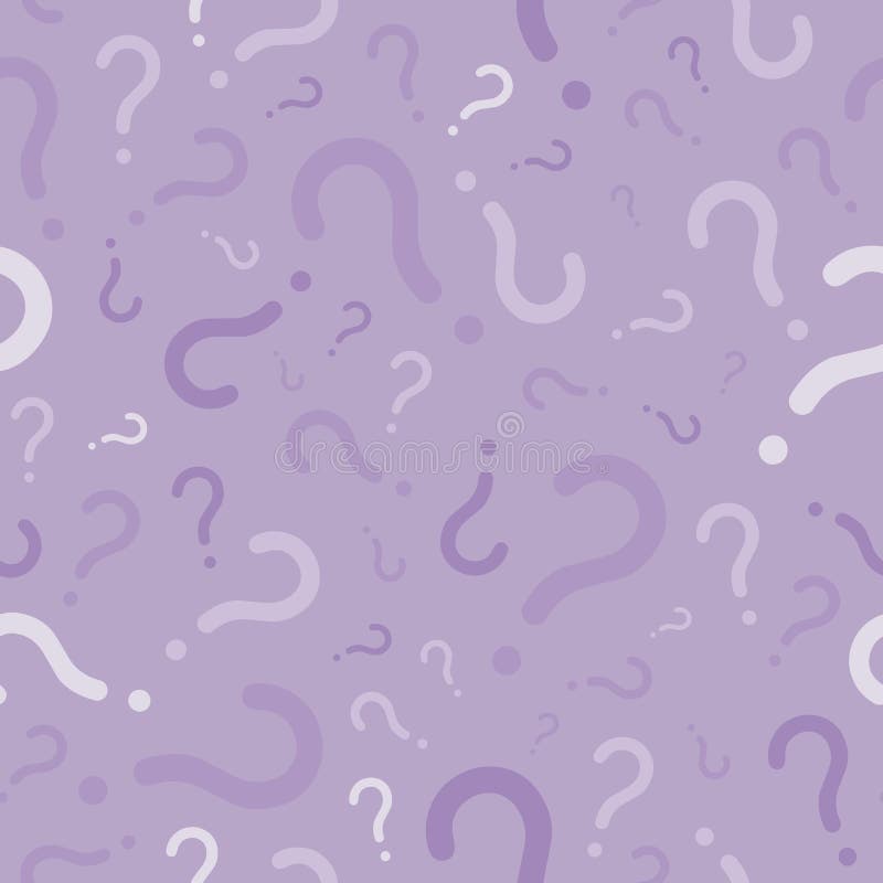 Violet Question Mark Seamless Background Stock Vector - Illustration of ...