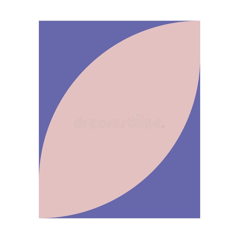 Violet Rectangle with Pink Abstract Shape Design Element Stock Vector ...