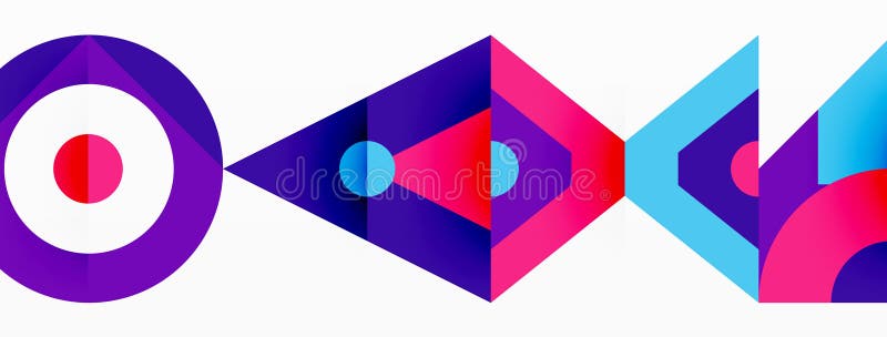 Violet Rectangle with Red Triangle in Font, Educational Toy Stock ...