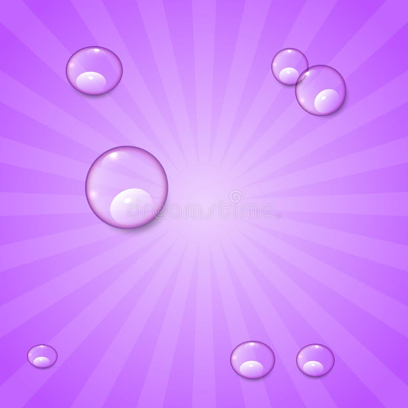 Violet Retro Background with Water Drops Stock Vector - Illustration of ...