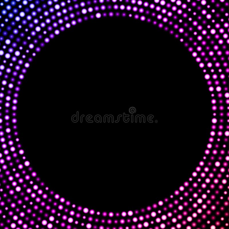 Violet Round Halftone Shiny Frame Stock Vector - Illustration of modern ...
