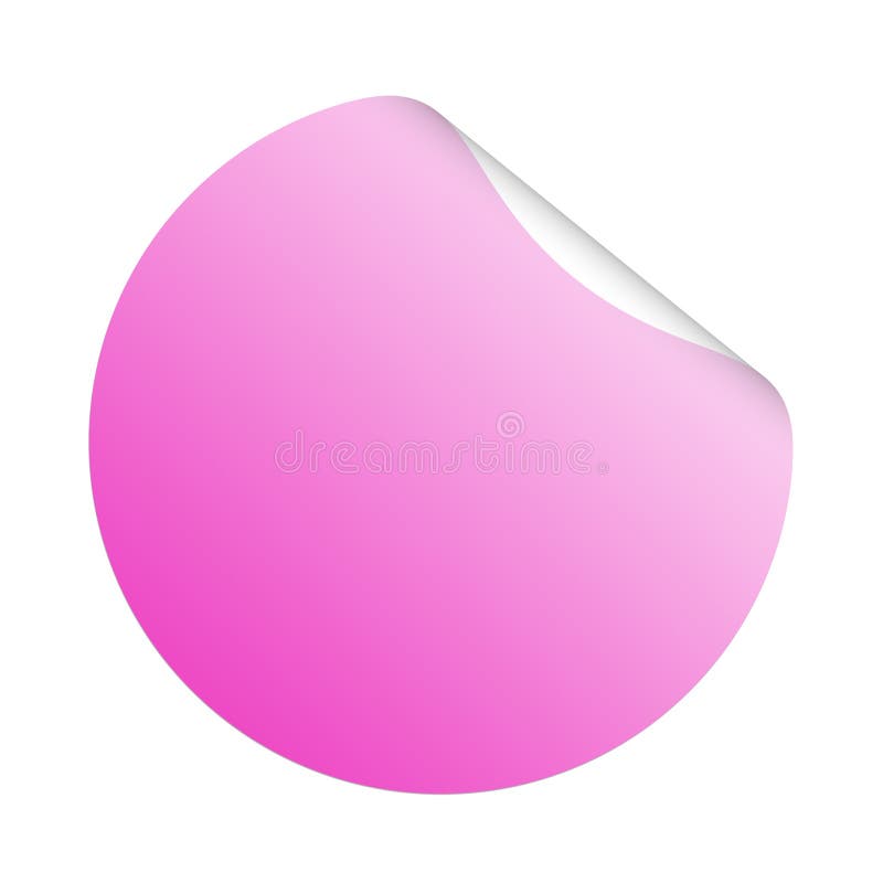 Violet Round Sticker, 2d Illustration Stock Illustration - Illustration ...
