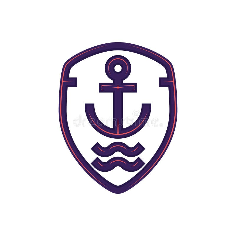 Anchor, Shield and Sword. Element for Logo, Symbol, Tattoo. Sleek Style. Vector. Stock Vector ...