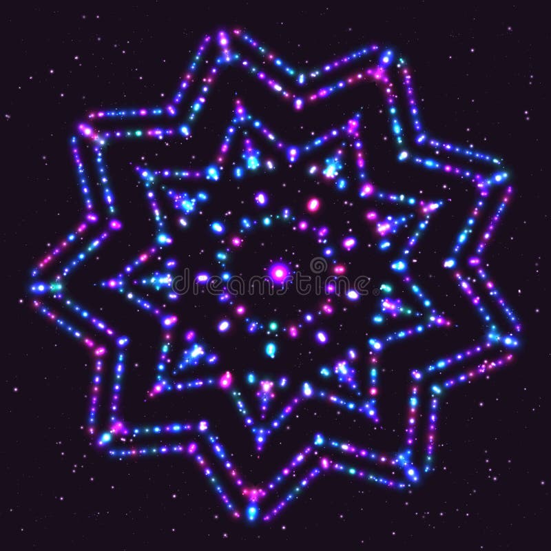 Estrella violeta brillante stock de ilustración. Ilustración de símbolo ...