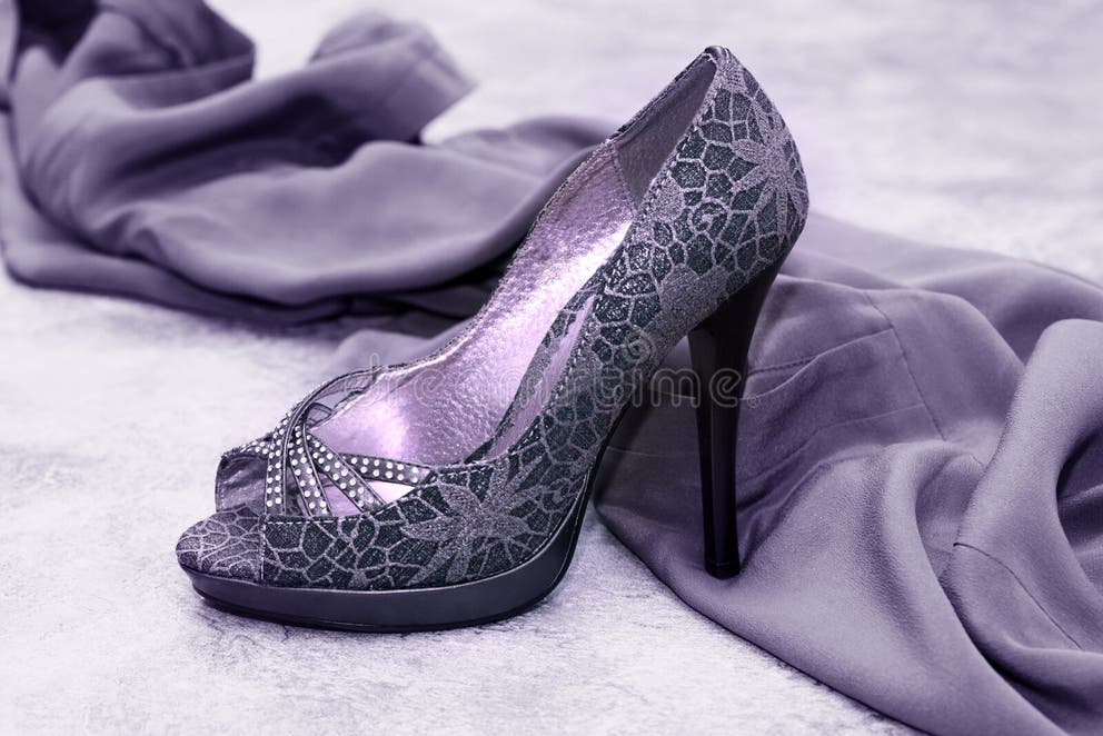 Violet shoes stock image. Image of classic, allure, garment - 10697955