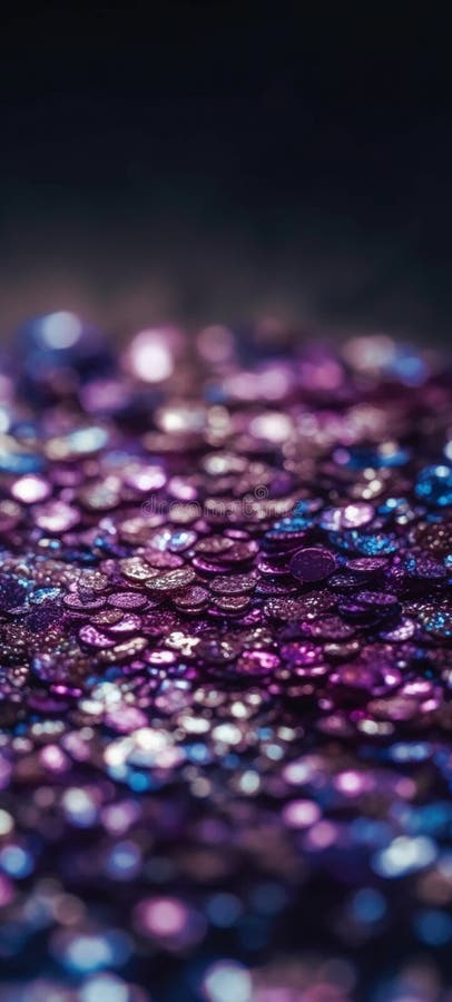 Violet and Silver Glitter Sparkling Background Wallpaper. 3D Effect ...