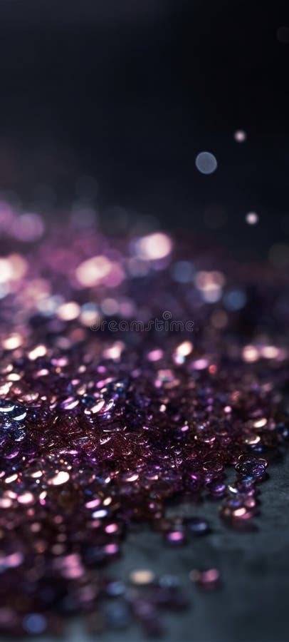 Violet and Silver Glitter Sparkling Background Wallpaper. 3D Effect ...