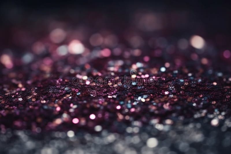 Violet and Silver Glitter Sparkling Background Wallpaper. 3D Effect ...