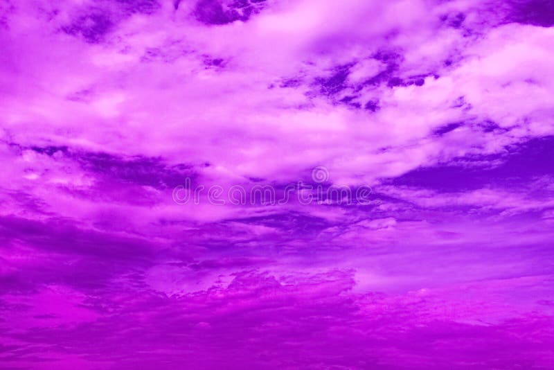 Violet sky with clouds stock image. Image of heaven - 180521981