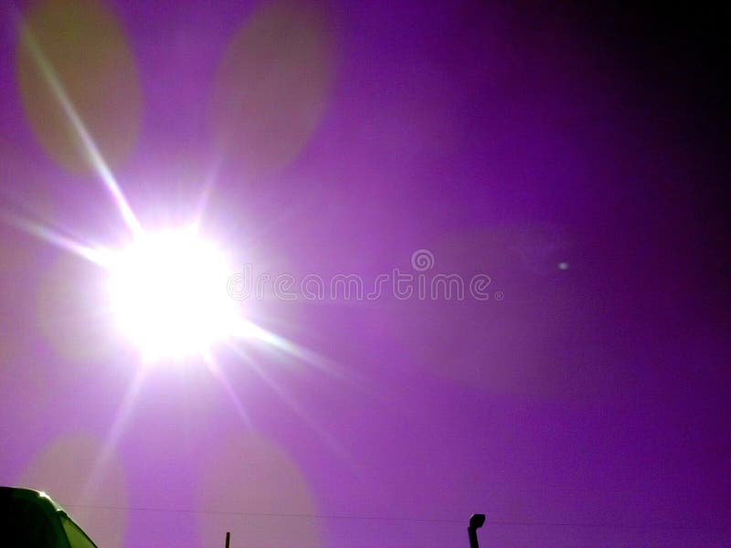 Violet sky rays sun shines stock image. Image of shines - 108408023