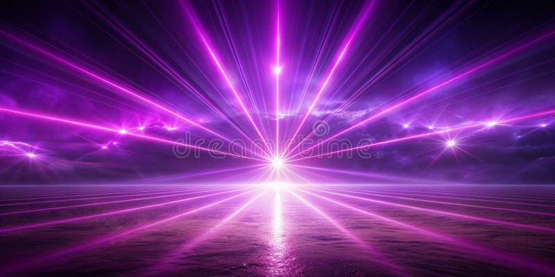 Violet Sky Strobe Light Lasers Abstract Ray Effect Background AI ...