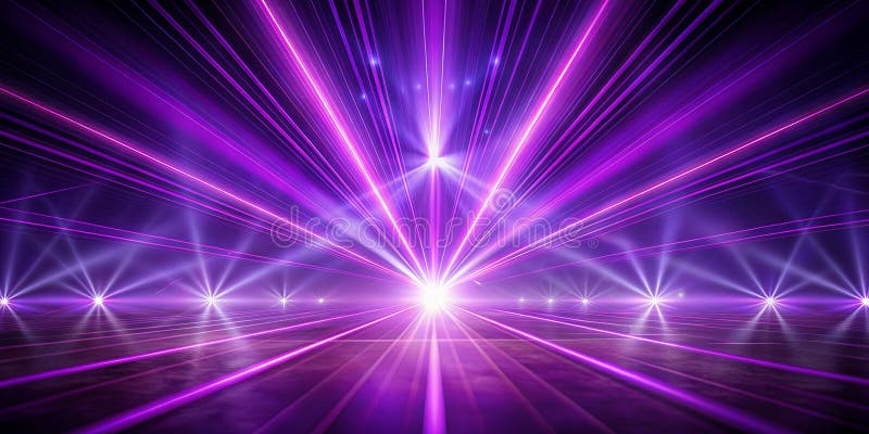 Violet Sky Strobe Light Lasers Abstract Ray Effect Background ...