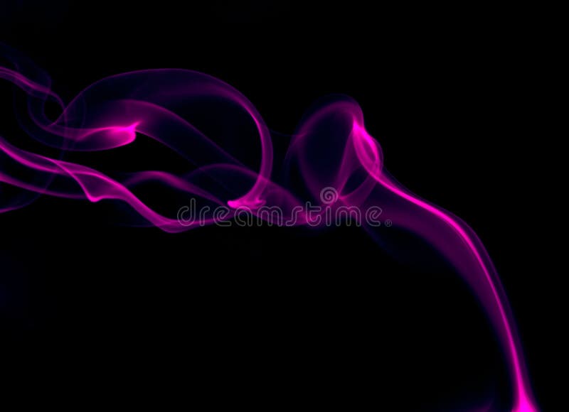 Violet Smoke on Black Background Stock Photo - Image of smoke ...
