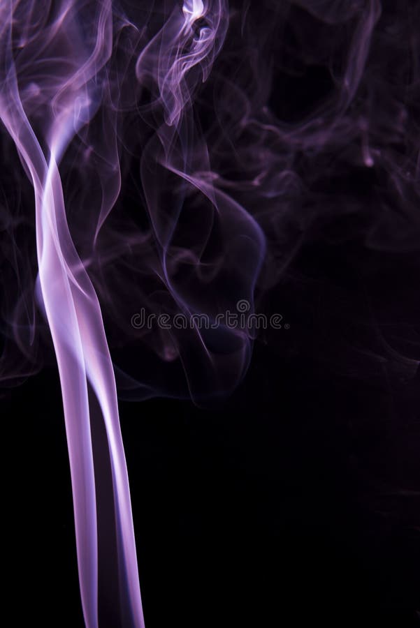 Violet Smoke on Black Background Stock Photo - Image of abstract ...