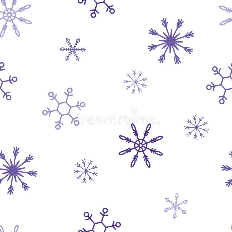 Violet Snowflake. Christmas Decoration. Stock Illustration ...