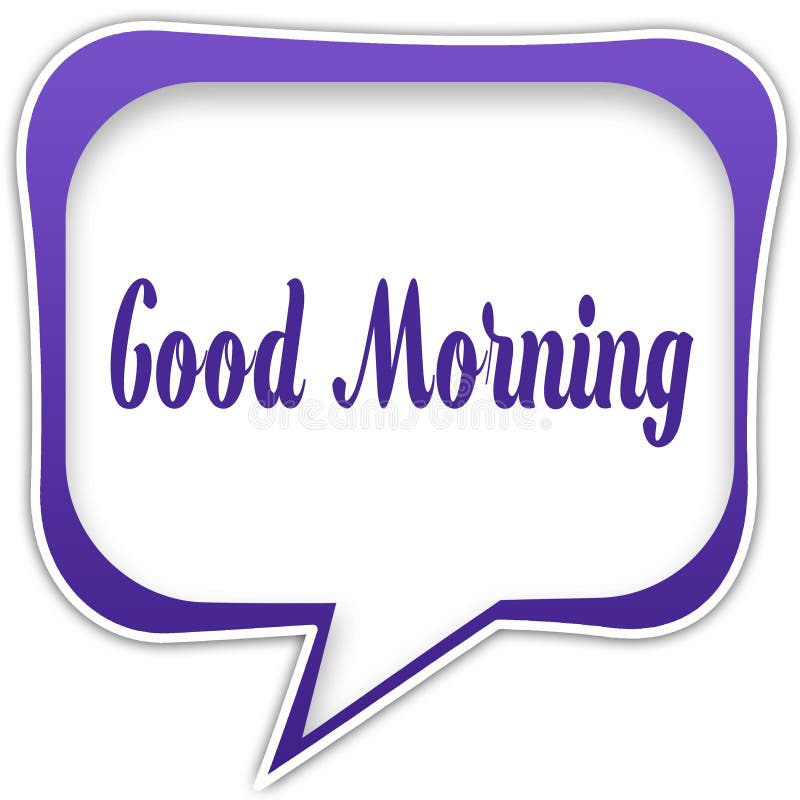 GOOD MORNING On Envelope Pulled By Coloured Balloons Isolated On White ...