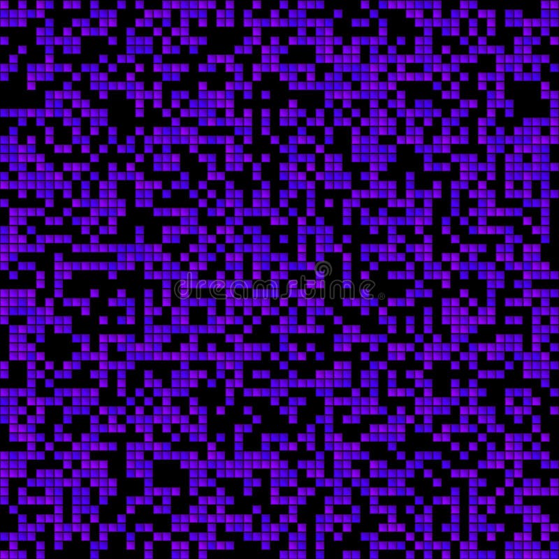 Violet Squares Shapes, Forms. Abstract Background Stock Illustration ...