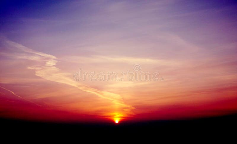 Violet sunset stock photo. Image of blue, violet, color - 112975736