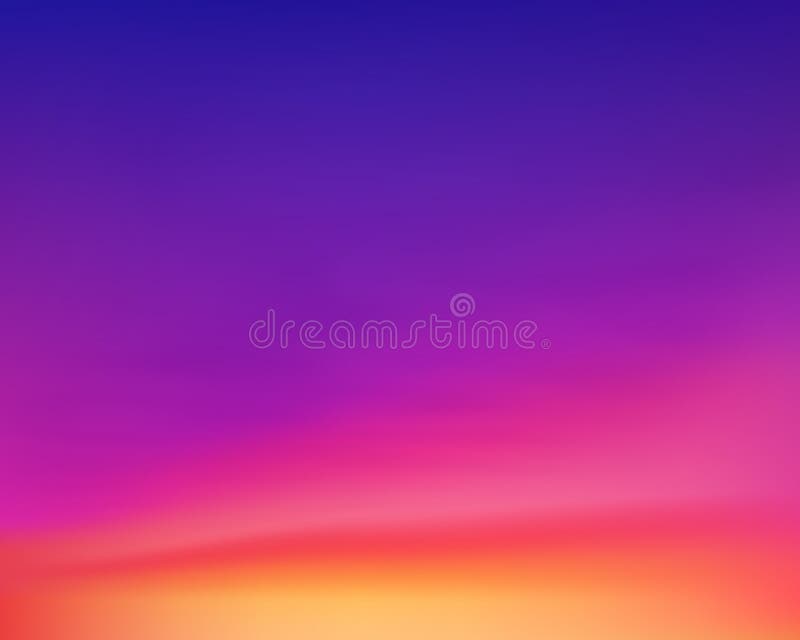 Violet Sunset Sky Vector Colorful Gradient Background Stock Vector ...