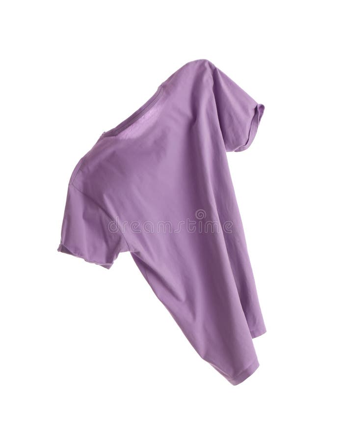 Violet T-shirt Isolated. Stylish Clothes Stock Image - Image of shirt ...