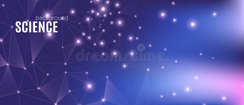 Violet Technology Connection. Big Data 3d Stock Vector - Illustration ...