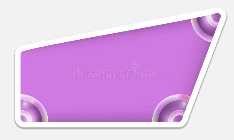 Violet box for text stock vector. Illustration of site - 33792789