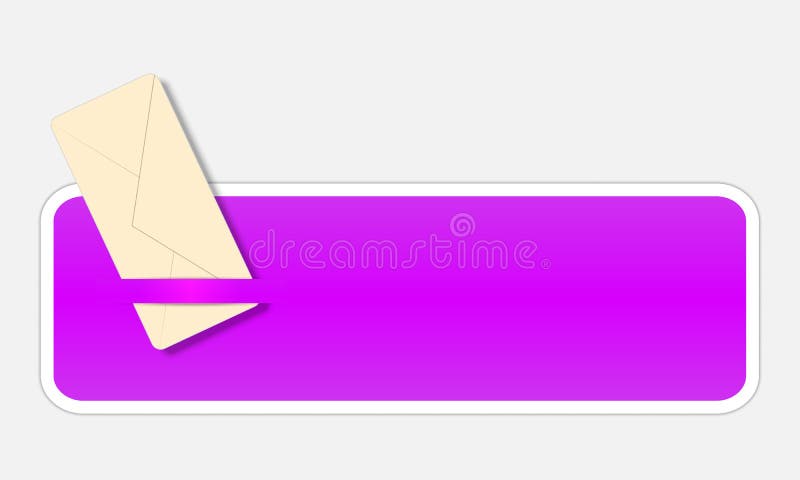Violet box for text stock vector. Illustration of site - 33792789