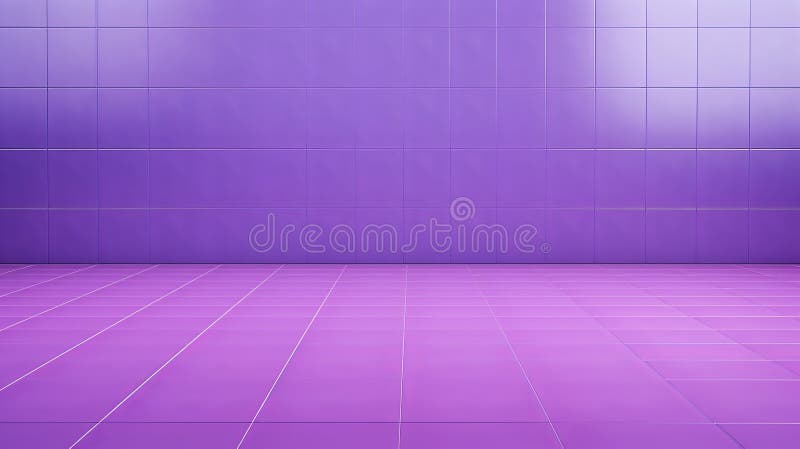 Violet Tile Wall Chequered Flat Background Exercise Room Floor Stock ...